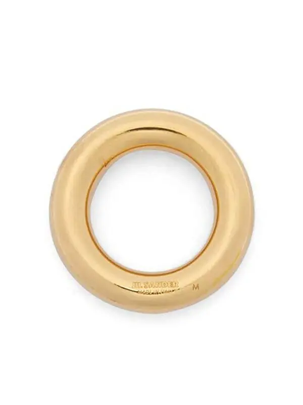JIL SANDER Logo-engraved Band Ring