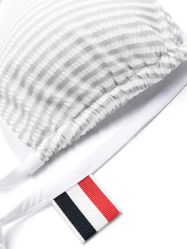 Thom Browne Logo-patch Bikini Top
