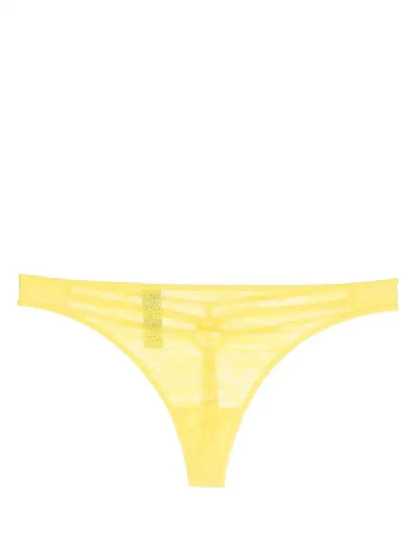 Marlies Dekkers Space Odyssey Sheer-lace Thong - Yellow