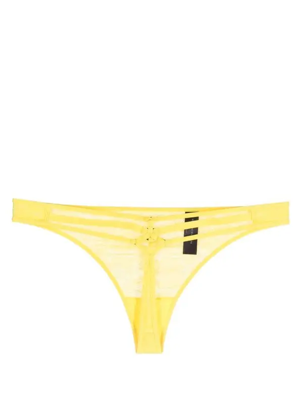 Marlies Dekkers Space Odyssey Sheer-lace Thong - Yellow