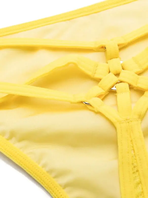 Marlies Dekkers Space Odyssey Sheer-lace Thong - Yellow