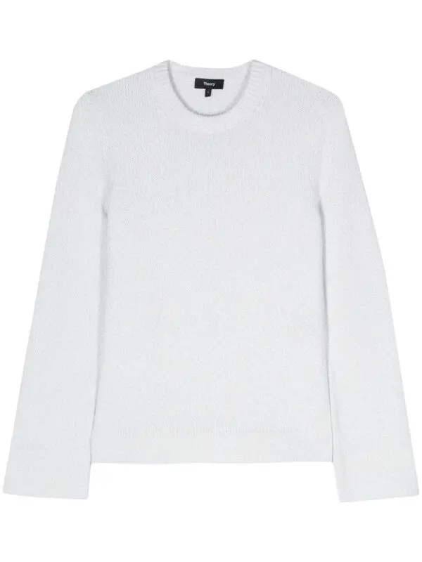 Theory Long-sleeve Bouclé Jumper