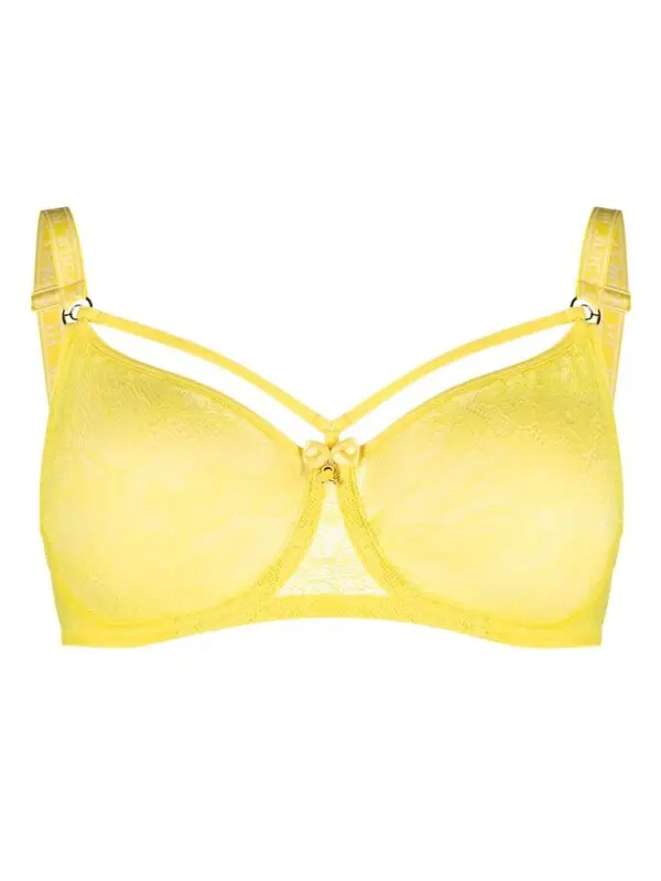 Marlies Dekkers Space Odyssey Floral-lace Push-up Bra - Yellow