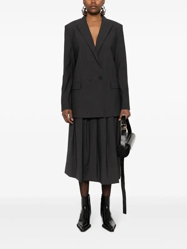 Fabiana Filippi Double-breasted Blazer - Grey