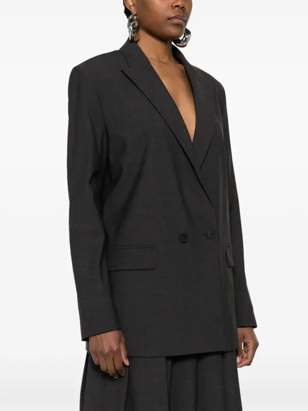 Fabiana Filippi Double-breasted Blazer - Grey