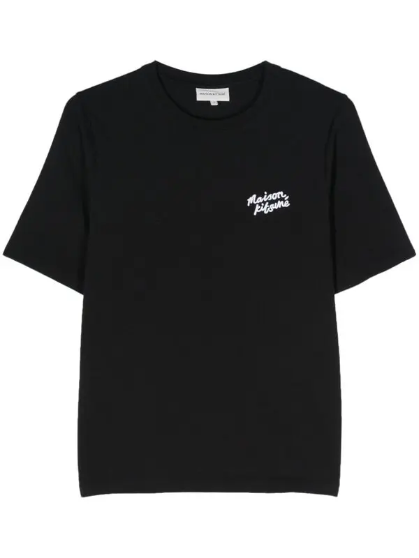 Maison Kitsuné Logo-embroidered T-shirt