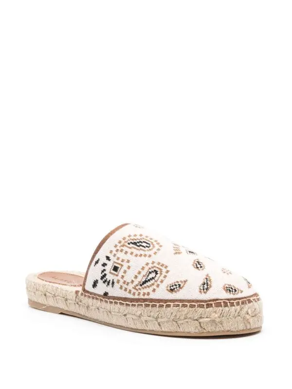 Alanui Bandana-jacquard Espadrilles - Neutrals