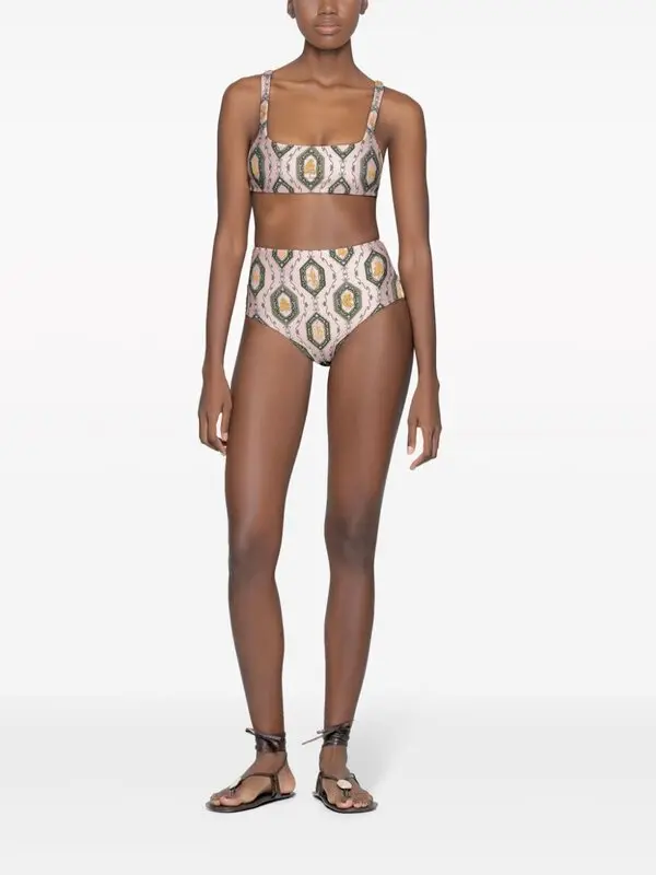 Agua Bendita Calado High-waist Bikini Bottom