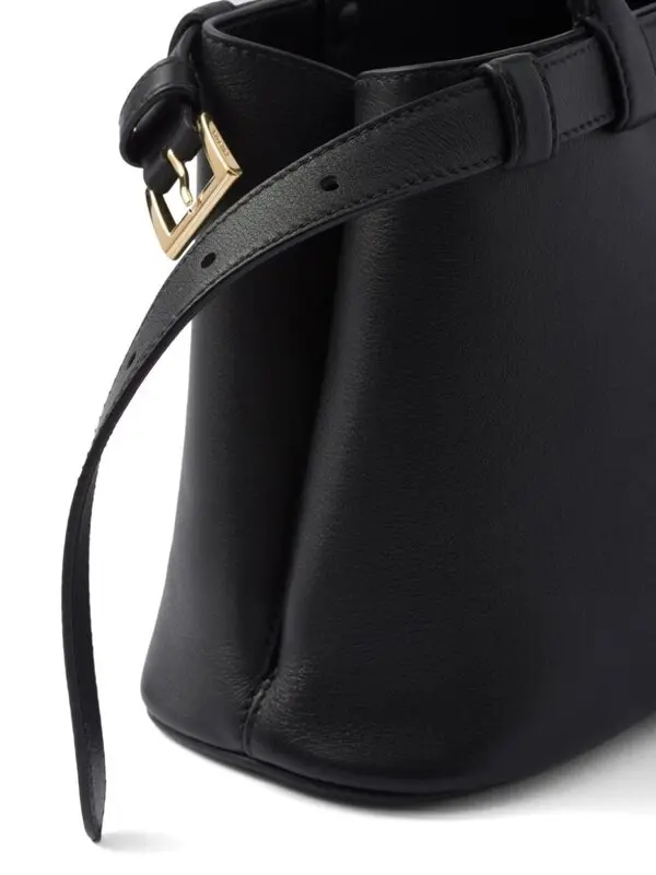 Prada Buckle Tote Bag - Black