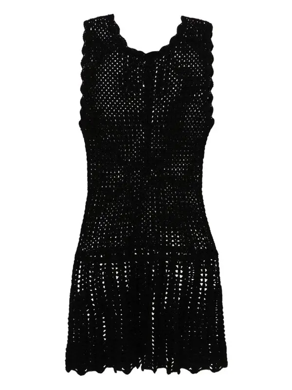 white christmas dresses Richer Poorer Women's Crochet Knit Column Dress | Size Large main image 0