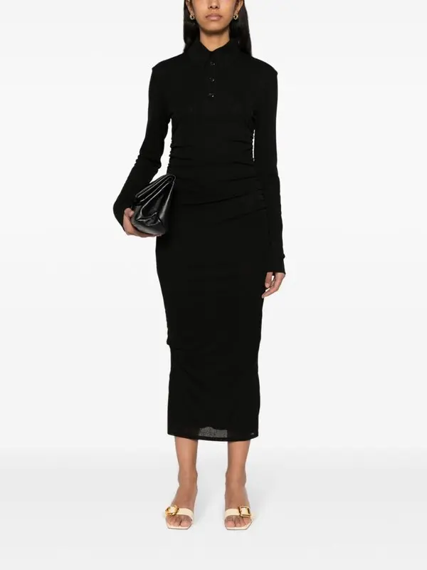Nanushka Verity Ruched Maxi Dress