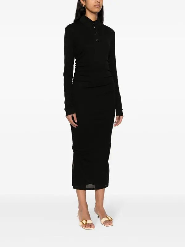 Nanushka Verity Ruched Maxi Dress