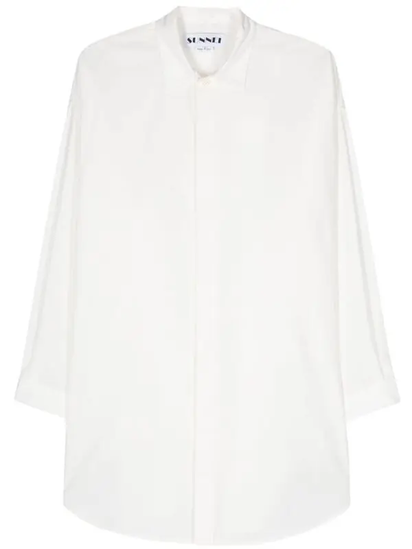 Sunnei Logo-tag Poplin Shirt