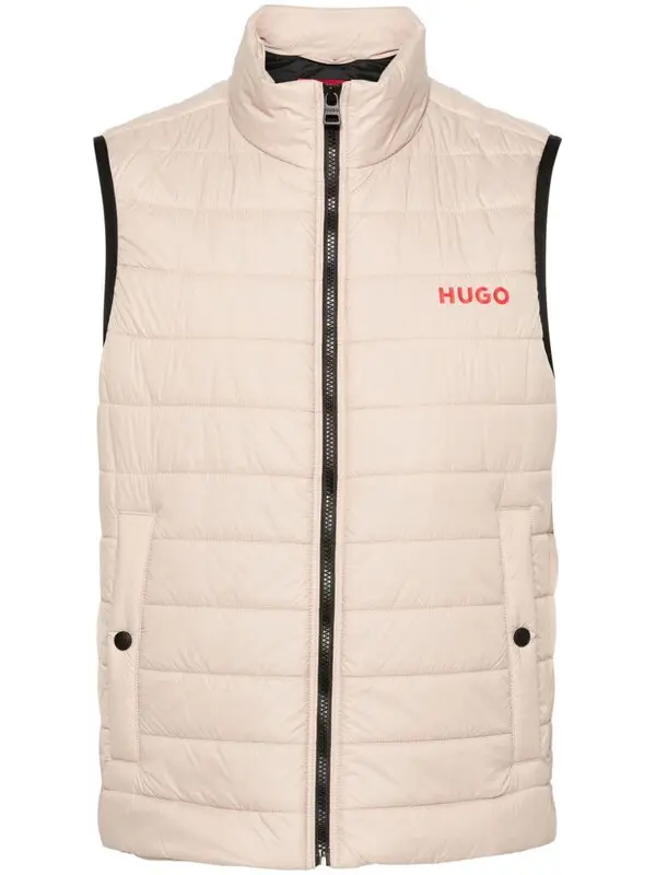 Hugo Logo-print Quilted Gilet