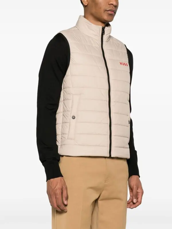Hugo Logo-print Quilted Gilet