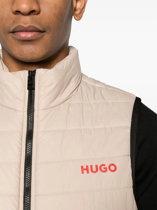 Hugo Logo-print Quilted Gilet