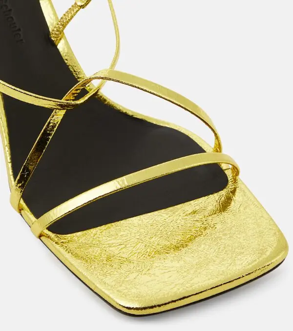 Proenza Schouler 60 Leather Slingback Sandals - Gold