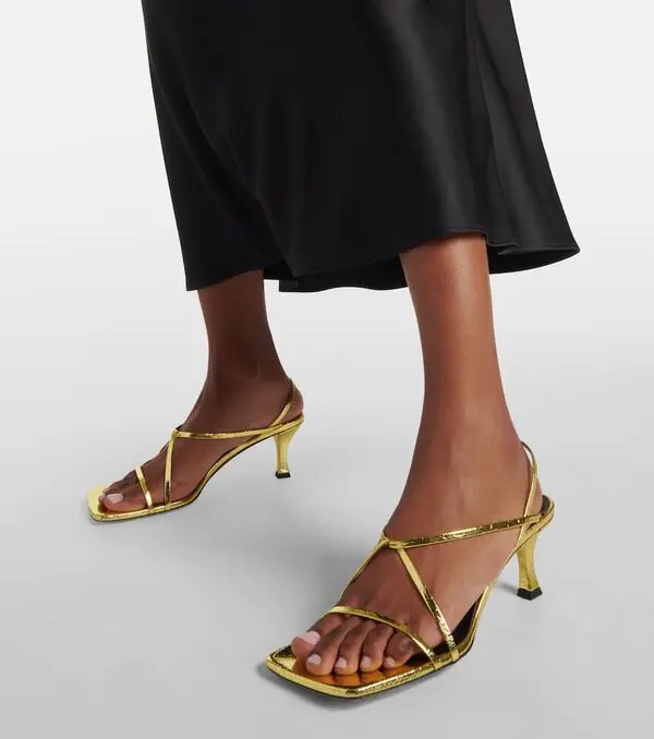 Proenza Schouler 60 Leather Slingback Sandals