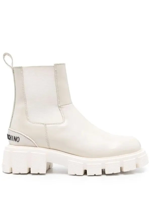 Moschino Logo-lettering Ankle Boots
