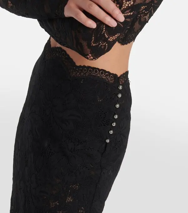Rabanne Lace Midi Skirt