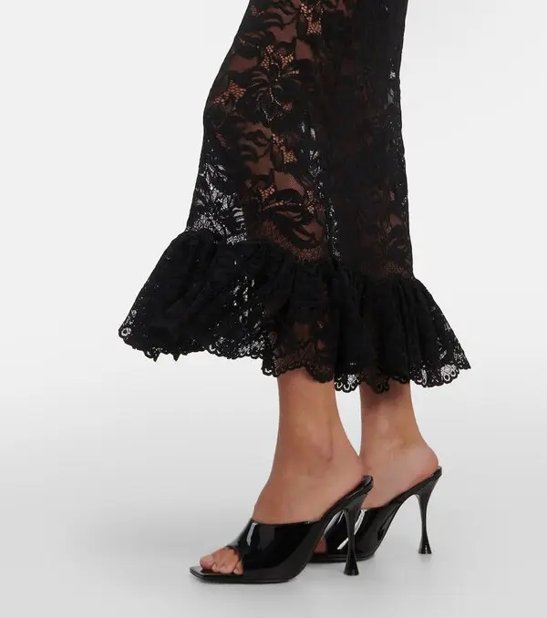 Rabanne Lace Midi Skirt