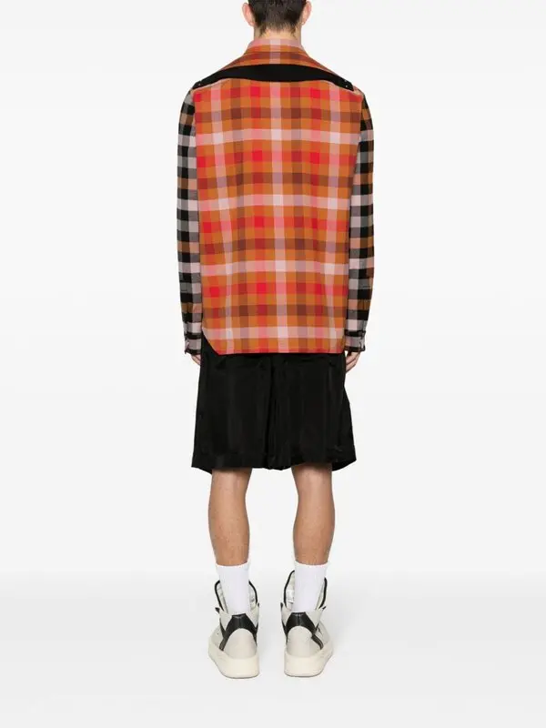 Rick Owens Plaid Flannel Shirt