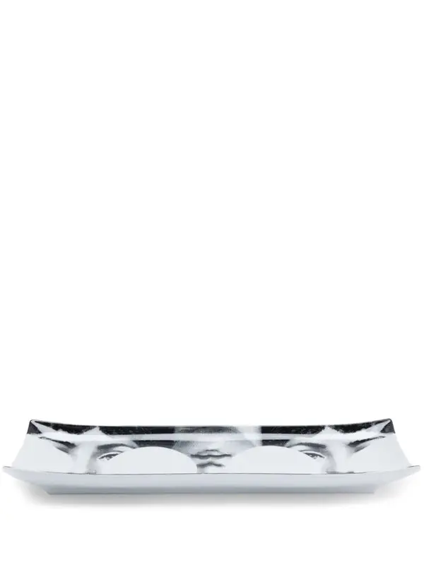 FORNASETTI Tema E Variazioni N.242 Porcelain Ashtray - White