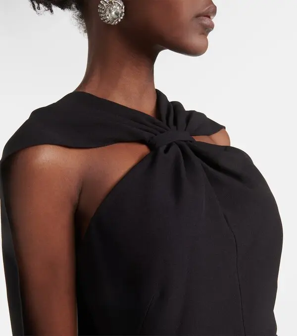 Safiyaa Lilien Caped Gown - Black
