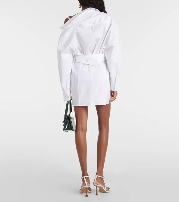Jacquemus La Mini Robe Chemise Cotton Shirt Dress