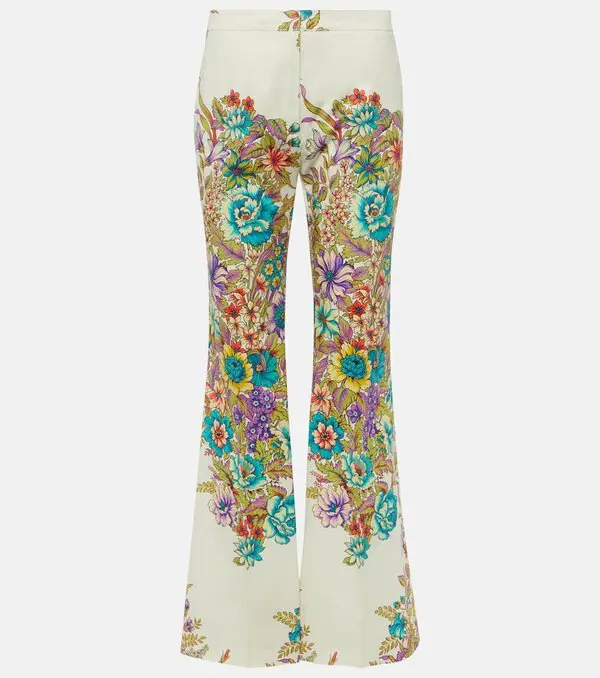 Etro Floral Flared Pants