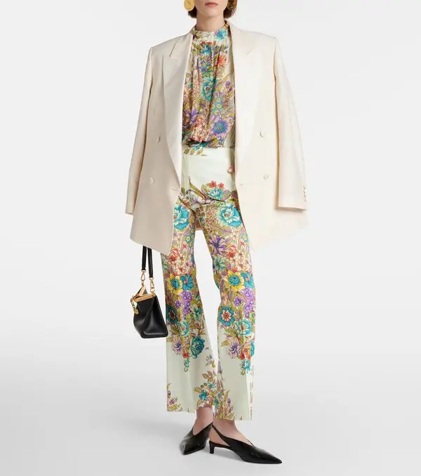 Etro Floral Flared Pants