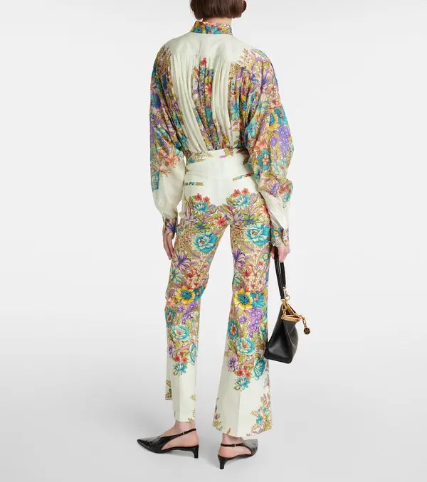 Etro Floral Flared Pants