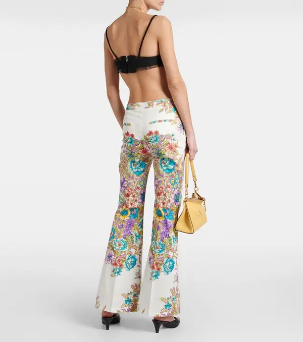 Etro Floral Flared Pants