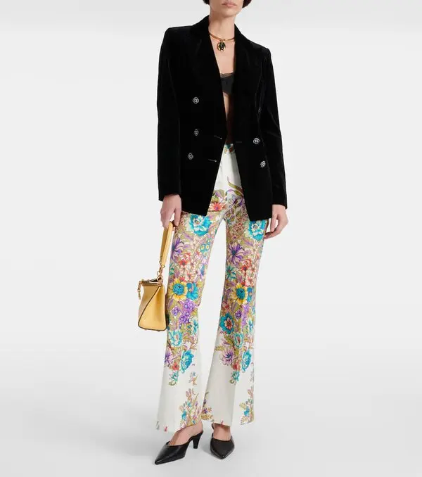 Etro Floral Flared Pants