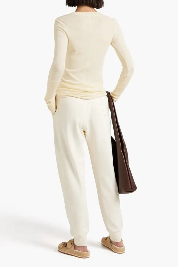 Enza Costa Cotton And Cashmere-blend Jersey Top