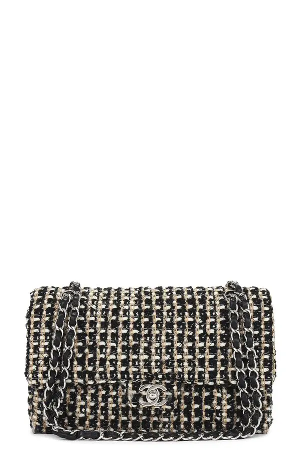 Chanel Tweed Double Flap Bag