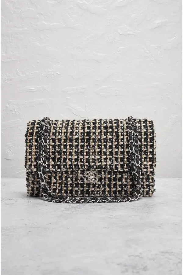 Chanel Tweed Double Flap Bag
