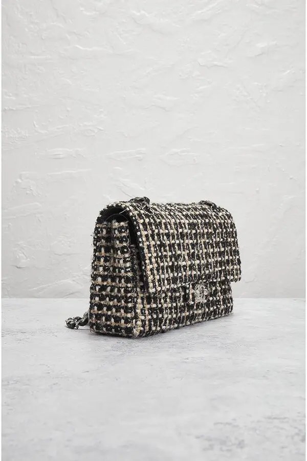 Chanel Tweed Double Flap Bag