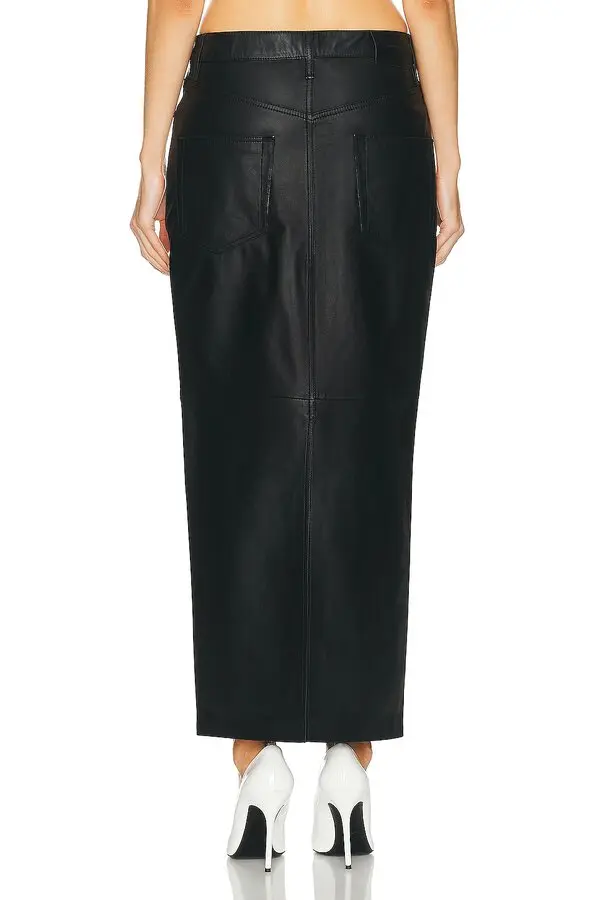 Wardrobe.NYC Leather Column Skirt