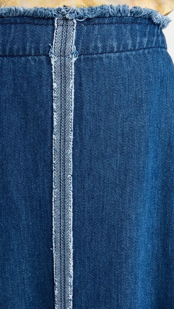 Raquel Allegra Aurora Denim Skirt