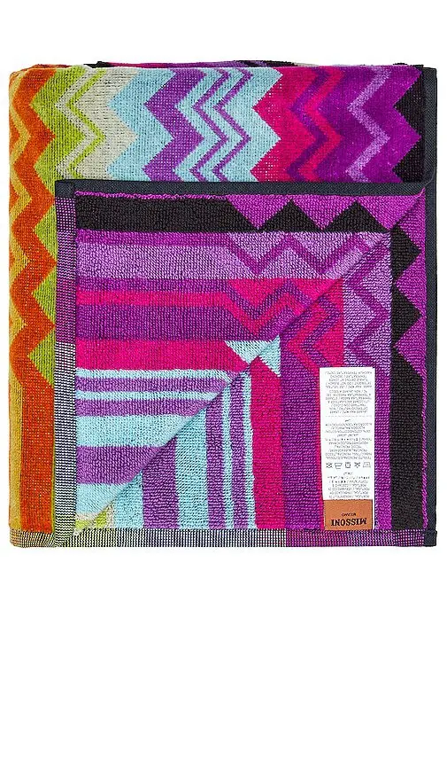 Missoni Giacomo Bath Towel In Purple