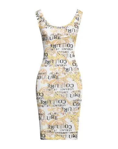 Versace Midi Bodycon Dress - White