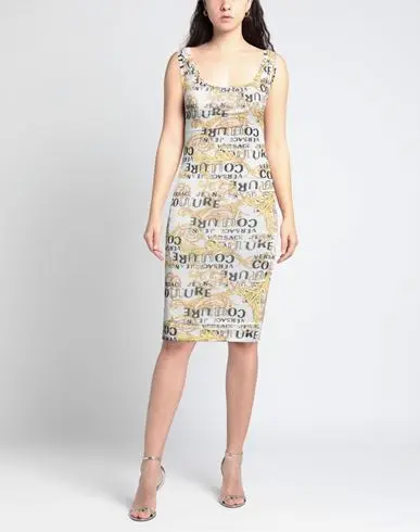 Versace Midi Bodycon Dress - White
