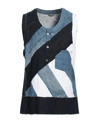 Dolce & Gabbana Denim Patchwork Tank Top