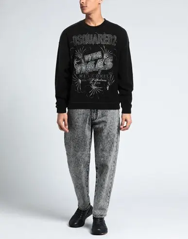 Dsquared2 Fleece Sweatshirt With Rhinestone Detailing