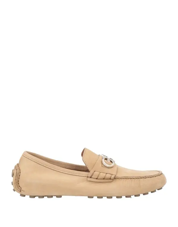 FERRAGAMO Calfskin Loafers - Beige