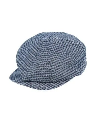 Borsalino Cotton Flat Cap - Blue
