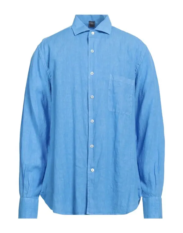 Fedeli Shirt Size Linen - Blue