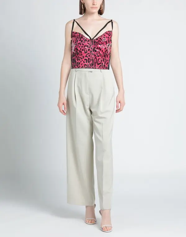 Dolce & Gabbana Leopard-print Crop Top - Pink