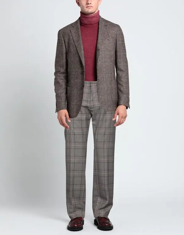 Dsquared2 Tartan Virgin Wool Blend Trousers - Light Brown